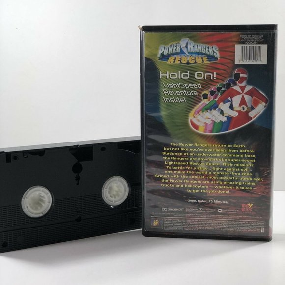 Toys | Fox Kids Video Power Rangers Lightspeed Rescue Vhs | Poshmark